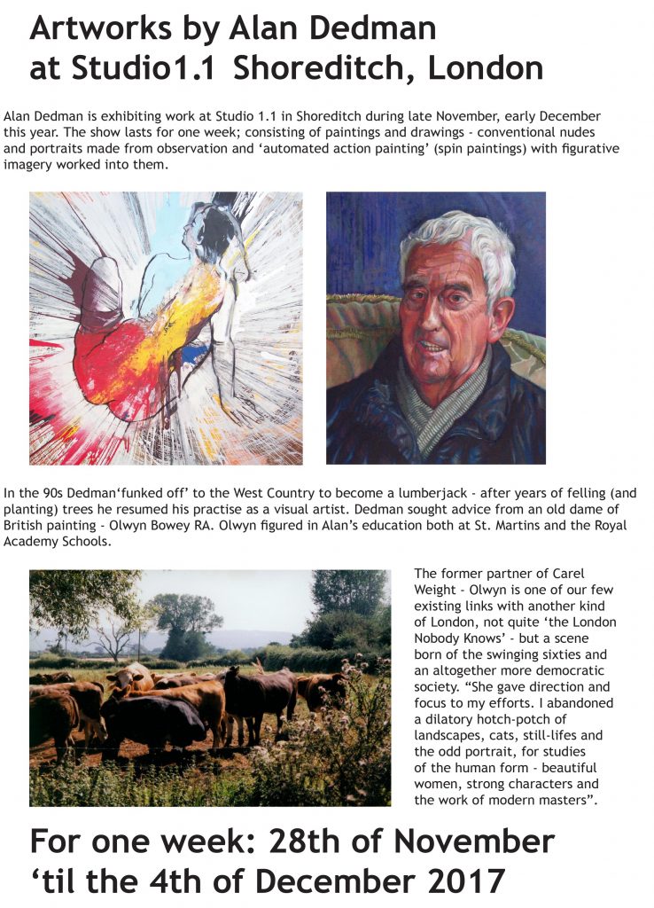 Tutor Alan Dedman - Exhibition London