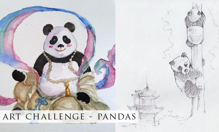 Weekend Art Challenge Pandas! – London Art College